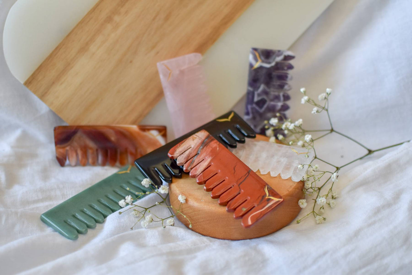 Sacred Seven Crystal Comb Set – Awaken Crystal Combs